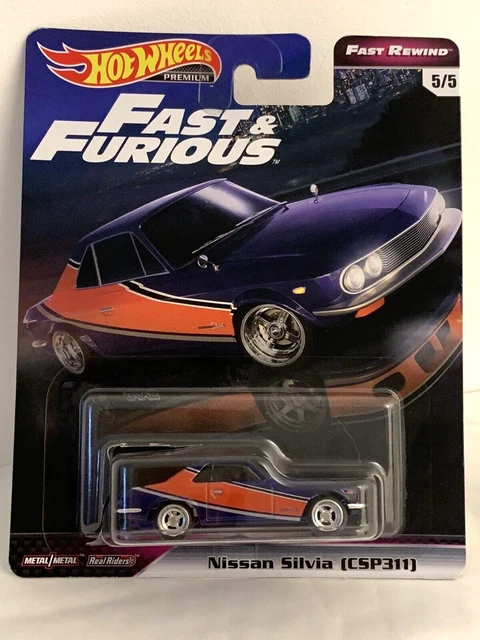 HOT WHEELS PREMIUM Metal Fast & Furious Nissan Silvia (CSP311) Fast ...