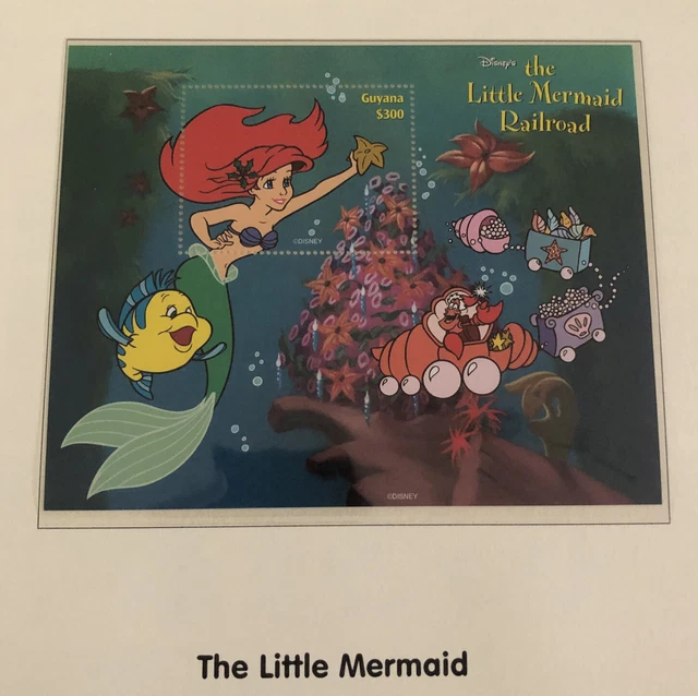DISNEY THE LITTLE Mermaid stamp sheet £5.00 - PicClick UK