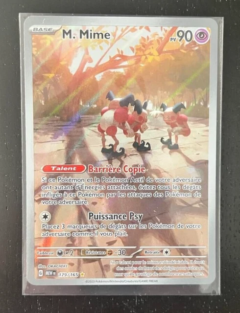 CARTE POKEMON M. MIME 179/165 Holo Secrète EV3.5 MEW 151 FR NEUF EUR 15 ...
