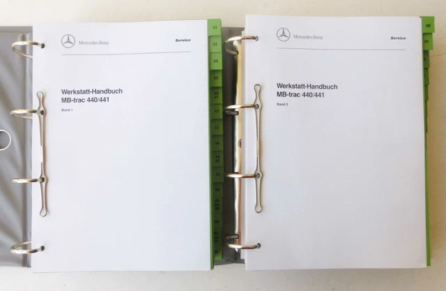 MERCEDES BENZ MB trac 700 800 900 1000 1100 Werkstatthandbuch 2 Bände 1989 EUR 289,00 - PicClick DE