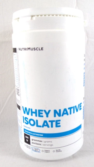 NUTRIMUSCLE WHEY NATIVE Isolate Chocolat 500G - 01/2024 EUR 21,90 ...