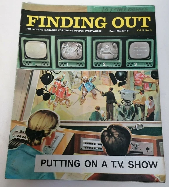 MAGAZINE - PURNELL 1960s Finding Out Weekly Vol 8 No 9 Putting On A TV ...