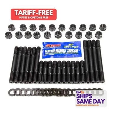 ARP 144-4002, KIT Black Chromoly Sbm Head Stud Kit 6Pt. Performance ...