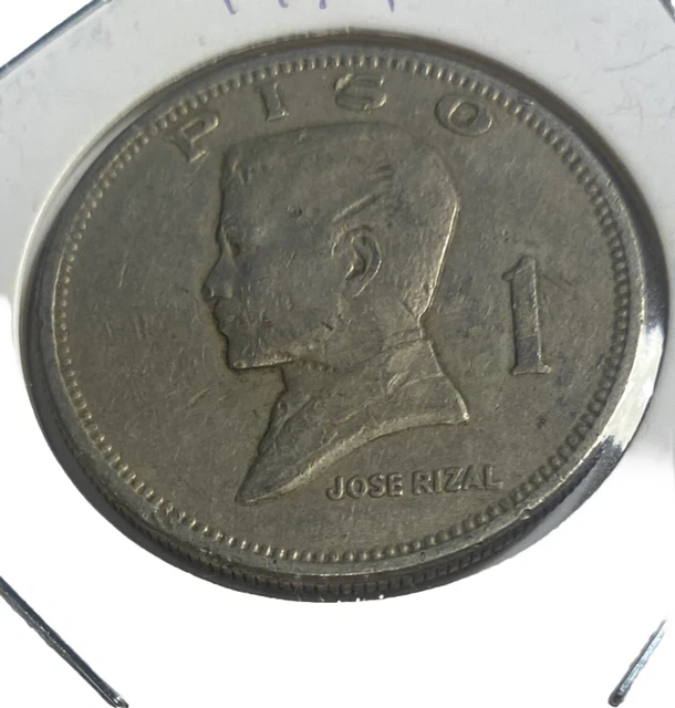 ONE PISO JOSE Rizal Republika Ng Pilipinas 1974 World Coin $24.95 ...
