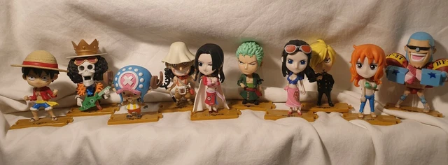 10 X ONE PIECE Luffy Chopper Nami Usopp Robin Sanji Hancock Figures ...