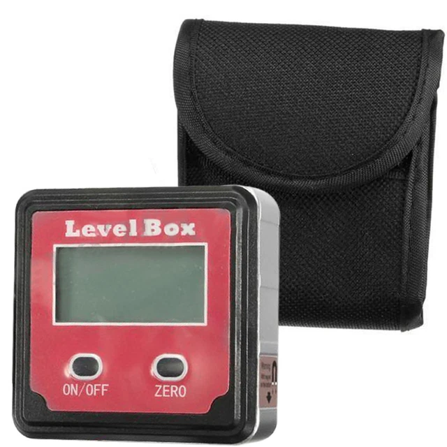 1.4'' PRECISION DIGITAL Bevel Box Angle Gauge Protractor Inclinometer ...