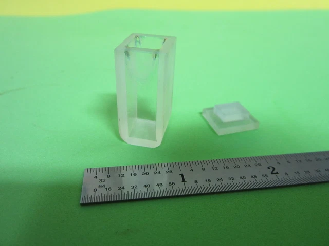 CARL ZEISS UV Quartz Cuvette Cell Spectronic Ultraviolet As Is Optics ...
