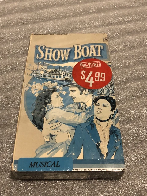 1982 SHOWBOAT VHS THE MUSICAL MGM/UA ORIG. Release BIG BOX AVA GARDNER ...