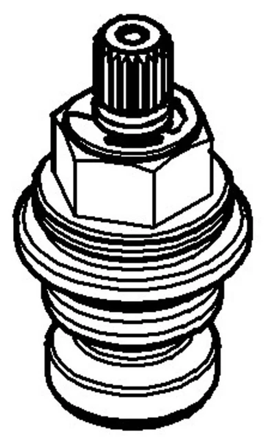 2X GROHE OBERTEIL Set 1/2" Trecorn Zweigriffarmatur Innenoberteil 07146 ...