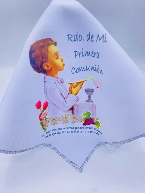 12 RECUERDOS DE Primera Comunion First Holy Communion Napkins Party ...