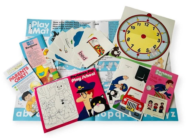 VTG POSTMAN PAT Play School 80s Educational Pack Learning Resources ...