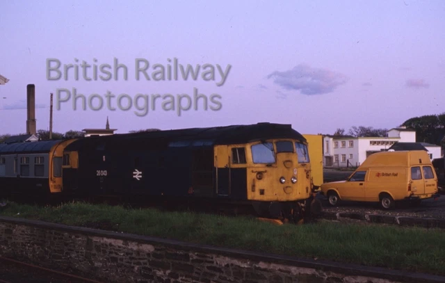 35MM SLIDE BR British Railways Diesel Loco 26043 Class 26 at Wick 1982 ...