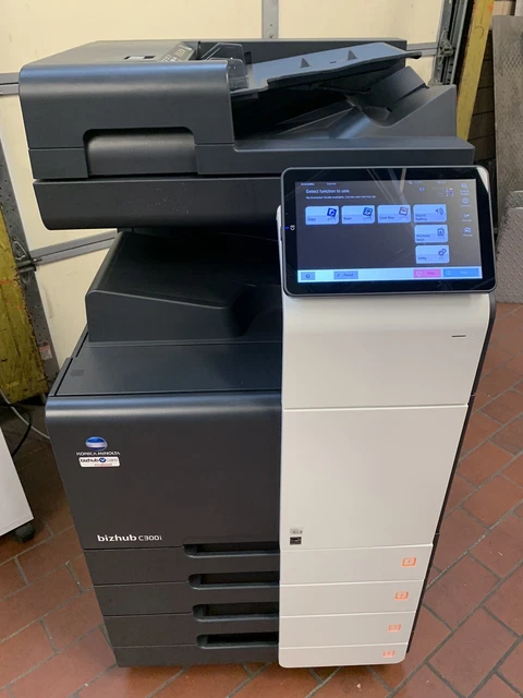 KONICA MINOLTA BIZHUB C300i Copier/Print/Scan/Fax FREE SHIPPING ! Low ...