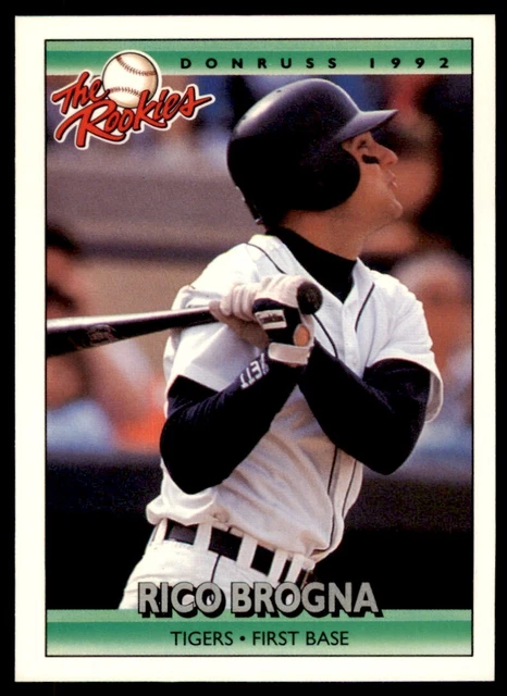 1992 DONRUSS THE Rookies Rico Brogna. Detroit Tigers #17 EUR 2,08 ...