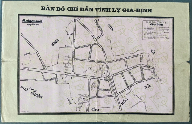 VIETNAM MAP - 1960s/1970s Saigon Moi Newspaper Insert - Truc Giang £199 ...