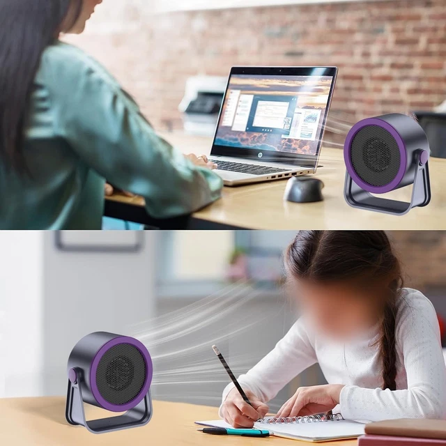 QUIET FAN HEATER with Adjustable Temperature Settings for Home For ...