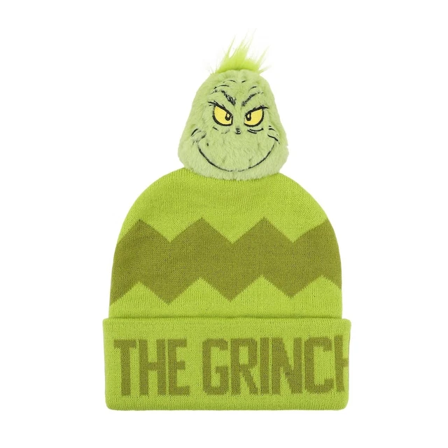 DR. SEUSS LE Grinch Bonnet En Peluche 3D Avec Cuff EUR 17,01 - PicClick FR