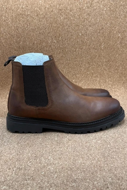 SCHUH DAX LEATHER Chelsea boots brown UK 9 £28.78 - PicClick UK