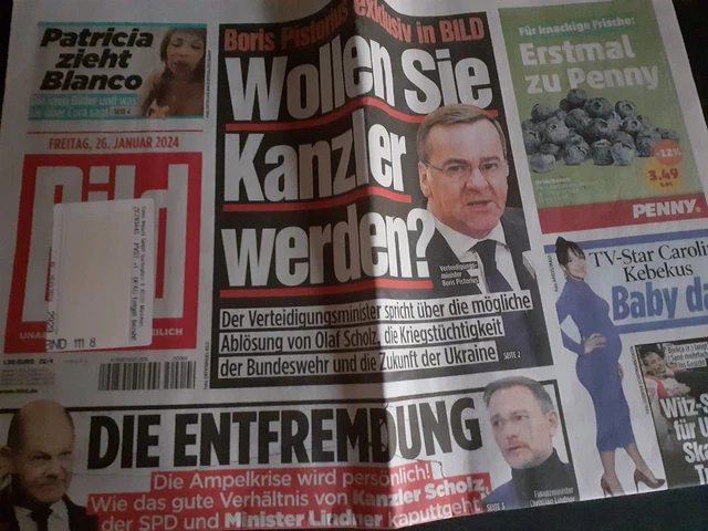 BILD ZEITUNG V. 26.01.2024 - Geschenk, Geburtstag, Jubiläum EUR 19,95 ...