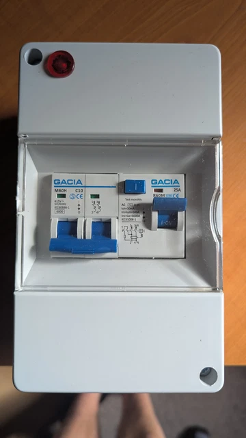 CARAVAN/MOTORHOME FUSE BOX RCD Mains Consumer Unit 240 Volt £31.92 ...