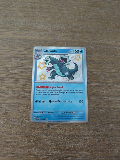 CARTE POKÉMON SHINY Glaivodo 130/091 - Destinées de Paldea - EV4.5 - FR - RARE EUR 6,00 ...