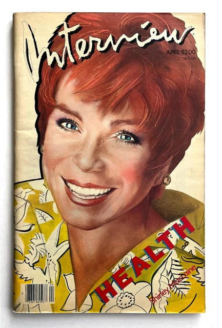 ANDY WARHOL'S INTERVIEW - April 1985 Issue - Cover: Shirley Maclaine £ ...
