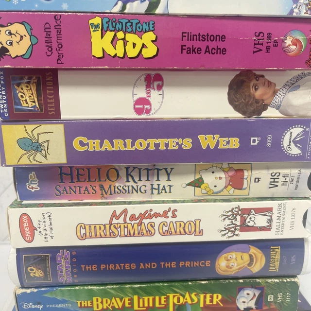 LOT OF 12 Kids/Family VHS - Animated - Comedy - Star Wars, Scooby ...