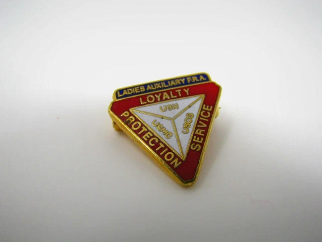LADIES AUXILIARY FRA Pin USN USMC USCG Loyalty Protection Service £10. ...