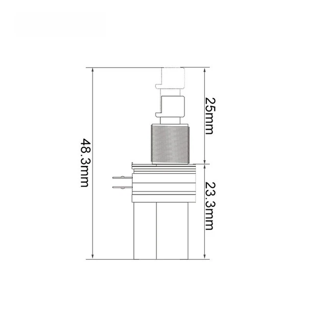 GUITAR POTENTIOMETER B50K Push-Pull Pot Mid-point Taper Dual Gang ...