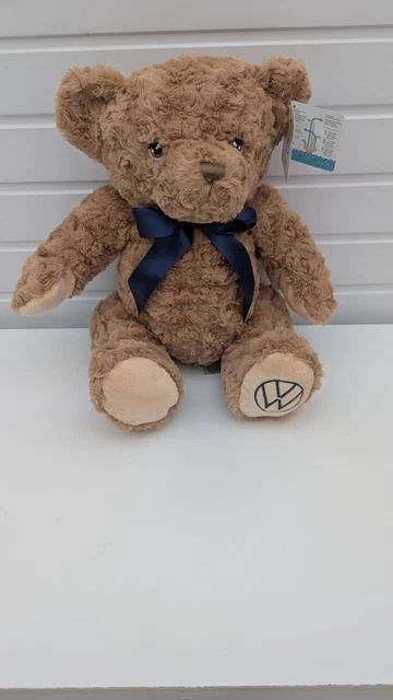 VW TEDDY BEAR. Soft Cuddly Toy With Label. Genuine Volkswagen ...
