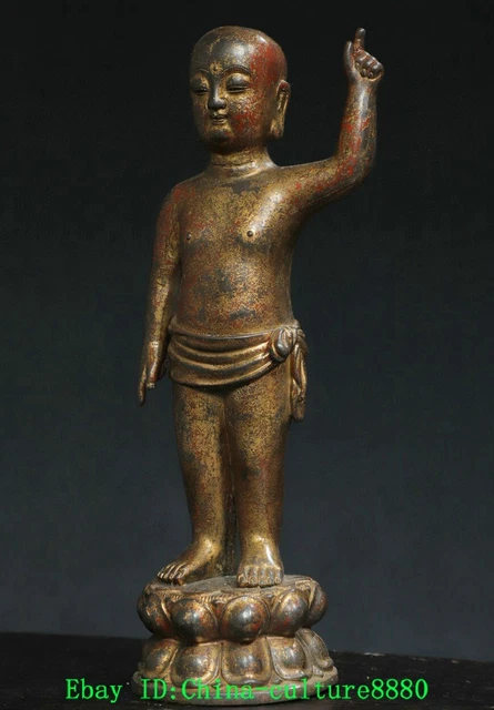 10.6 &VIEUX BRONZE tibétain bouddhisme Shakyamuni Bouddha Lotus EUR 180,00 - PicClick FR