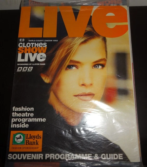 CLOTHES SHOW LIVE London 1992 - Magazine Programme and Guide £11.11 ...