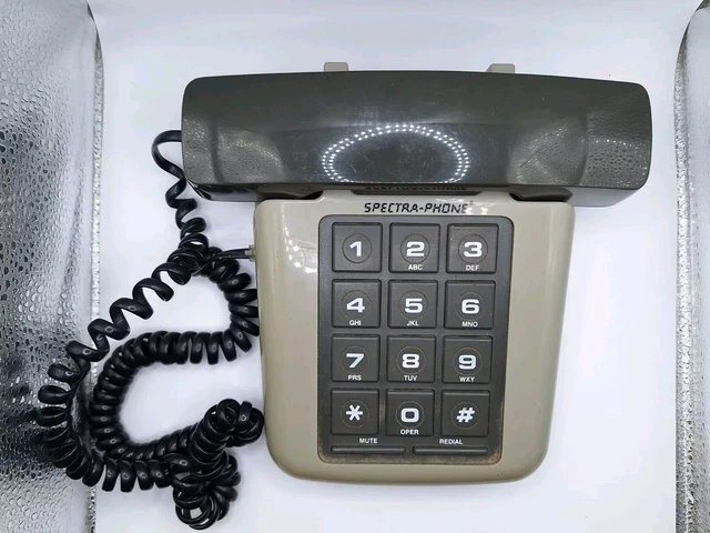 VINTAGE SPECTRA-PHONE DESKTOP Landline Phone, Black & Gray £15.06 ...