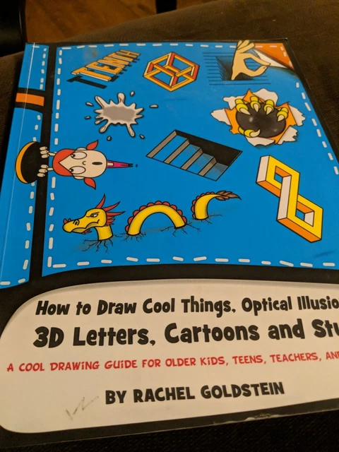 HOW TO DRAW Cool Things, Optical Illusions, 3D Letter by Goldstein ...