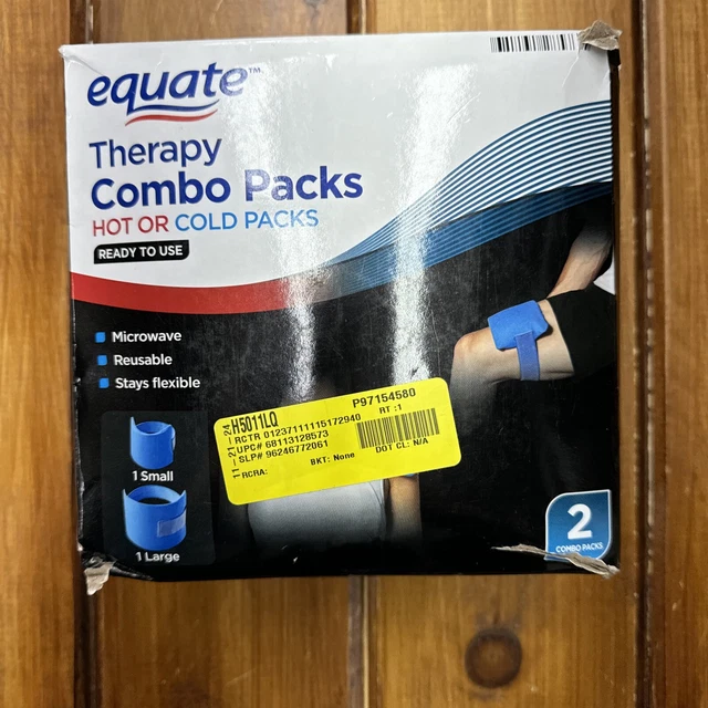 EQUATE THERAPY COMBO Packs Hot Or Cold Packs Ready To Use 1 Small 1 ...
