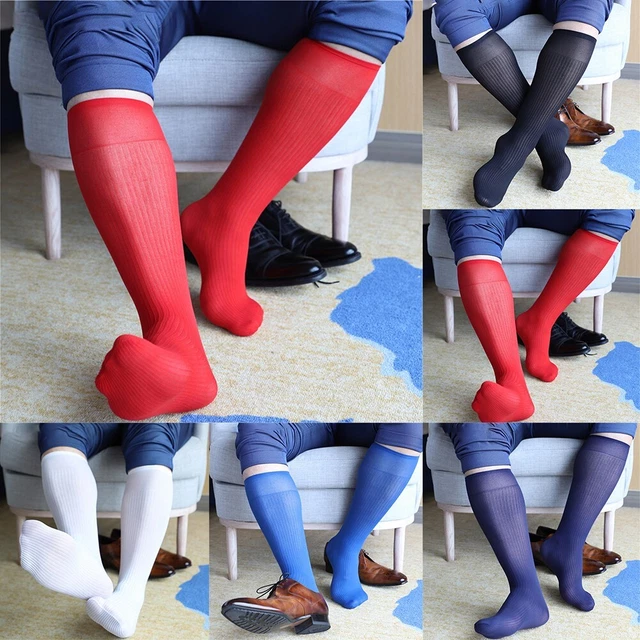 SOCKS MEN BUSINESS Suit Men\'s Mens Sexy Socks Sheer Socks Soft ...