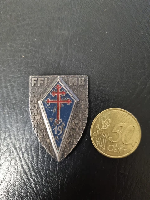 INSIGNE WW2. FFI MB . Morbihan. Forces françaises de l'intérieur. Drago ...