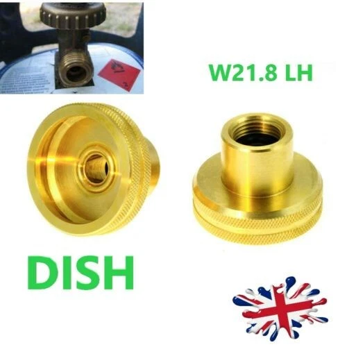 LPG GPL GAS Dish ADAPTER to Continental Shell G5 W21.8 LH Bottle ...
