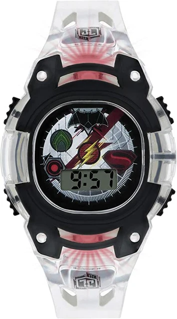 JUSTICE LEAGUE DIGITAL Watch with LED Light Up Case and Strap £8.99 ...