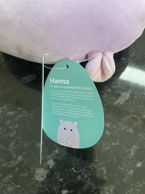 SQUISHMALLOWS 7.5 INCH Plush Hanna The Hippo Brand New With Tag £6.51 ...