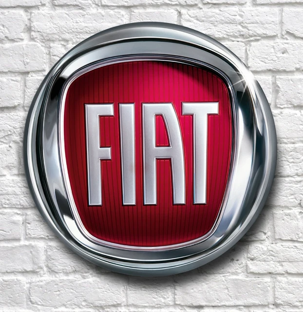 FIAT BADGE 2FT Large Garage Sign Wall Plaque Classic Car Man Cave 2006 ...