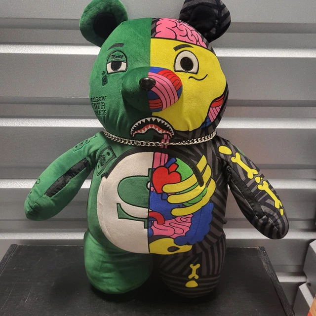 SPRAYGROUND X-RAY ANATOMY Teddy Bear Money Backpack Missing Straps ...