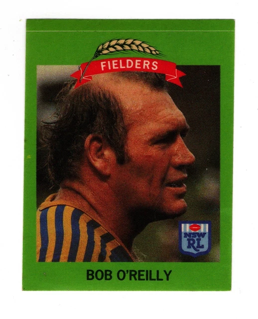 AUSTRALIAN RUGBY LEAGUE Fielders Footy Bread Footy Sticker #25 Bob O ...