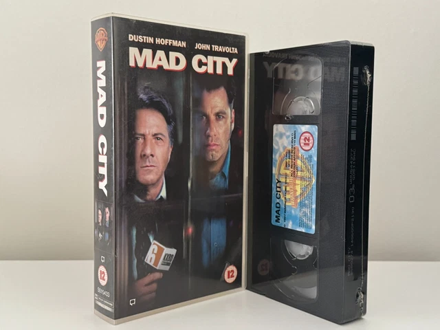MAD CITY - Dustin Hoffman, John Travolta - PAL VHS Video Tape NEW ...