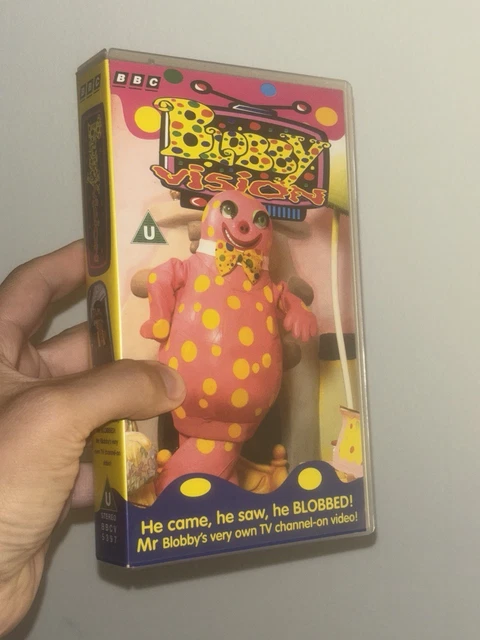 BLOBBY VISION MR Blobby's Video VHS Tape Rare Vintage £14.95 - PicClick UK