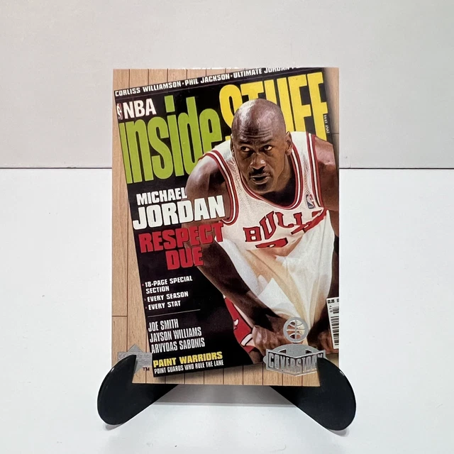 MICHAEL JORDAN COVER Story Inside Stuff Magazine Card C8 - NBA Upper ...