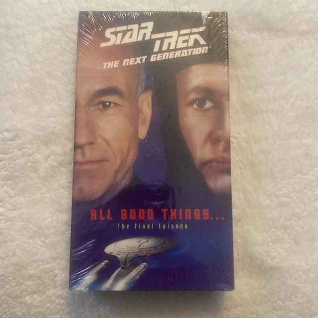STAR TREK THE Next Generation All Good Things, FINAL Episode VHS ...