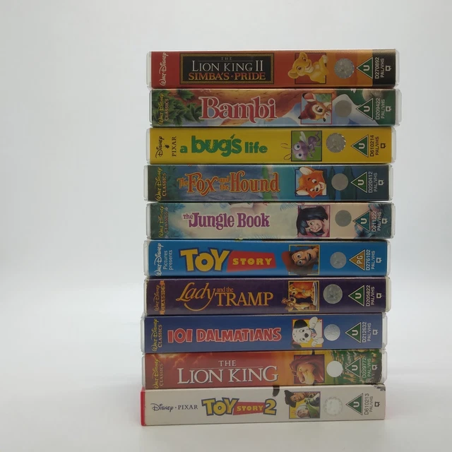 JOB LOT VHS Cassettes x10 Disney Classics/Pixar Toy Story, Lion King ...