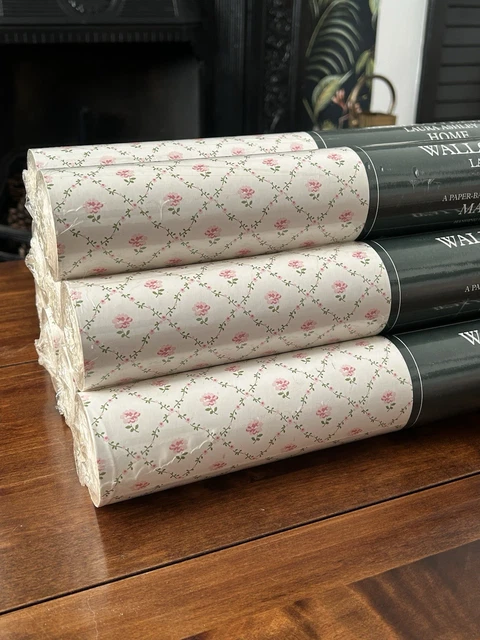 VINTAGE RARE 1997 Laura Ashley Kate Wallpaper 10 Rolls £465.68 ...