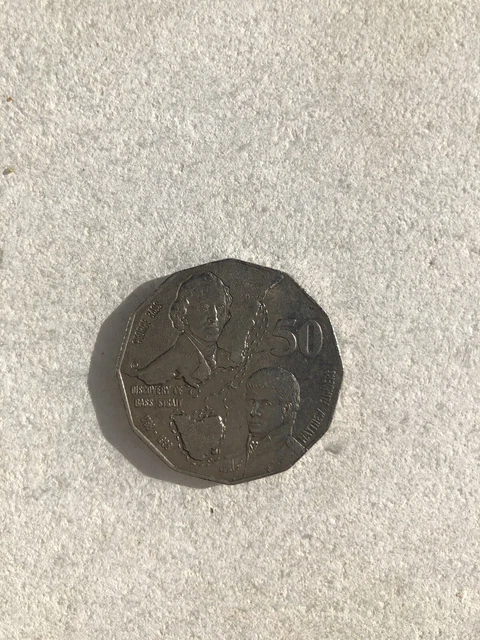 RARE DISCOVERY OF Bass Straight 50 Cent Coin 1998. Very Good Condition ...
